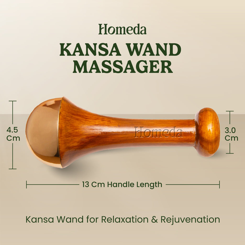 Kansa Wand for Foot Massage, Body Wellness, Detox – Shudh Online